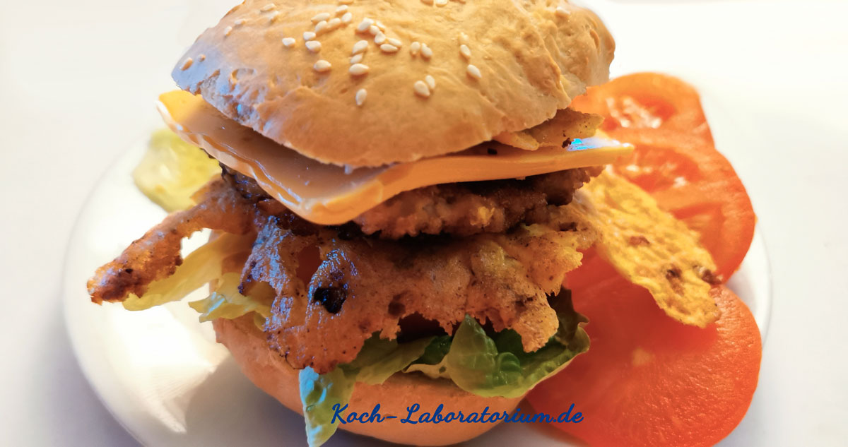 Schnitzel-Burger – Kochlaboratorium